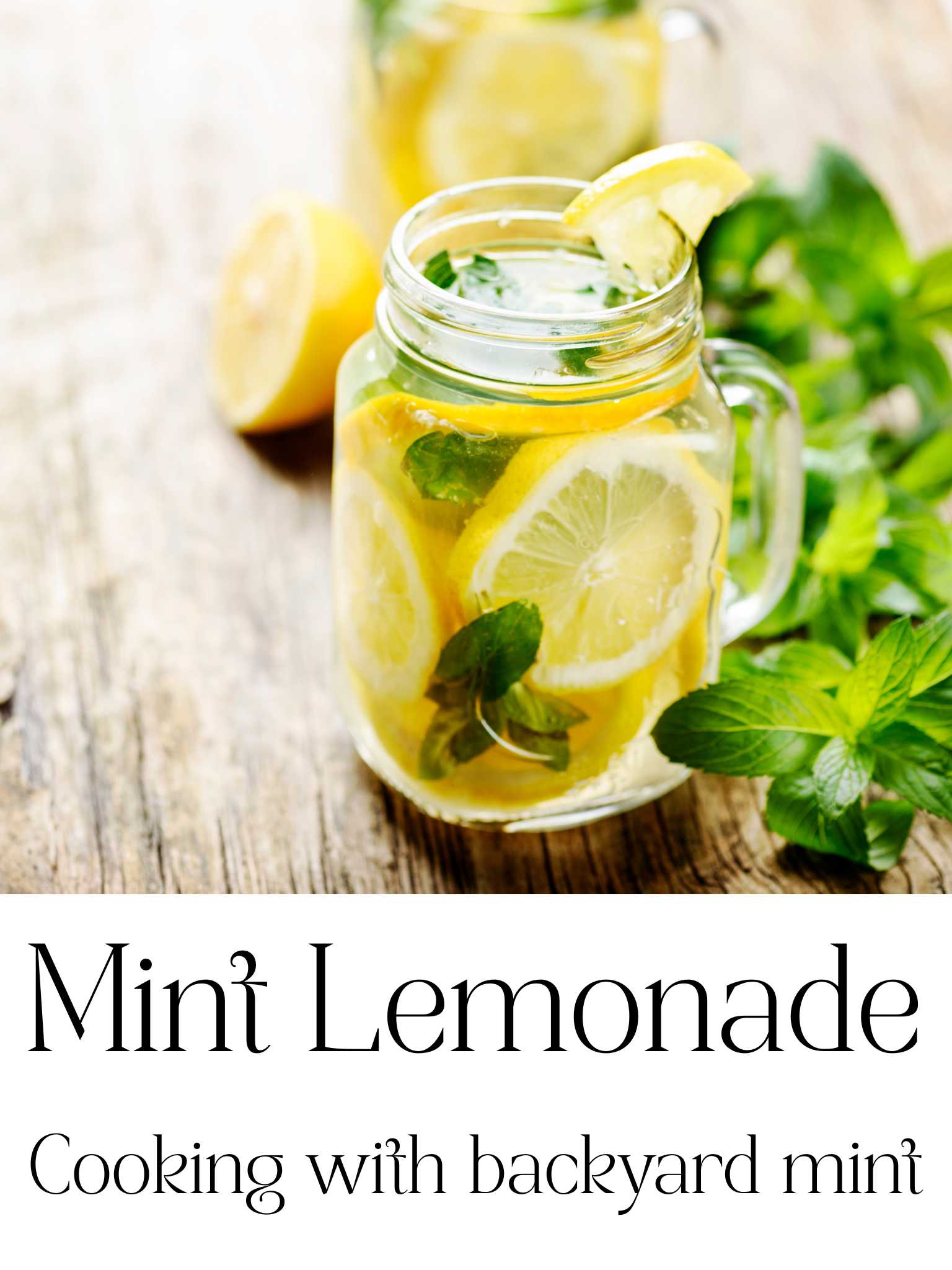 Fresh Mint Lemonade -Cooking with Backyard Mint - Spindle and Spoon ...